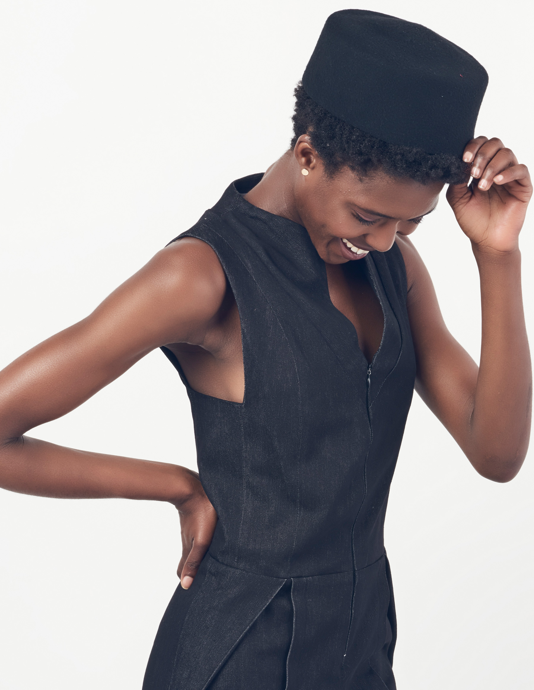 Night Black chechia hat : Soukra